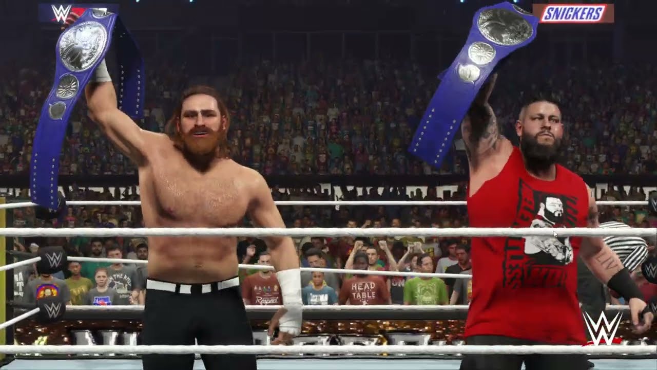 Roman Reigns & Solo Sikoa vs Sami Zayn & Kevin Owens - WWE Night of ...