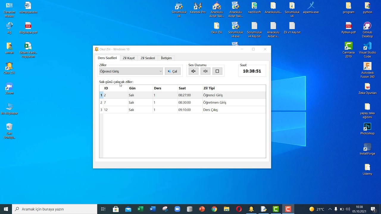 Okul Zil Programı Otomatik Açılış Ayarlama - YouTube