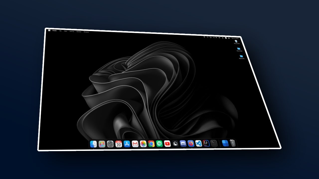 Make your windows desktop look like macos WITHOUT losing performance ...