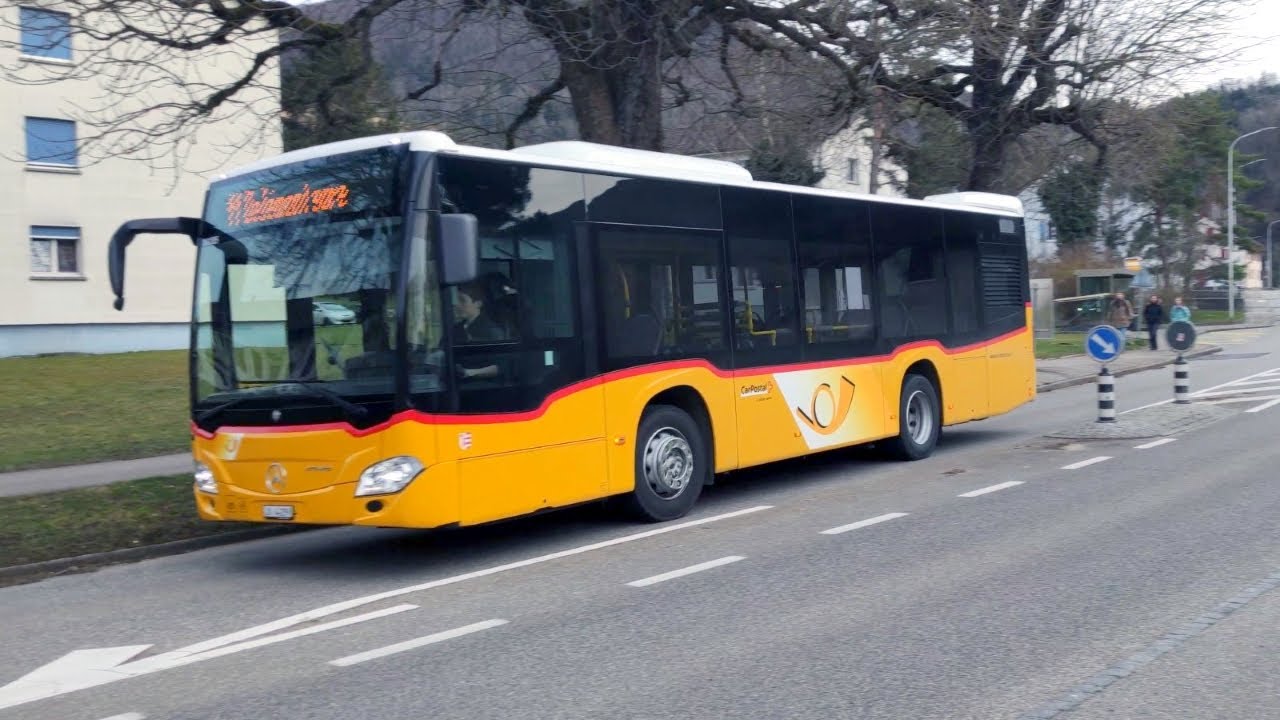 Mercedes Citaro K C2 Hybrid CarPostal Courrendlin - YouTube