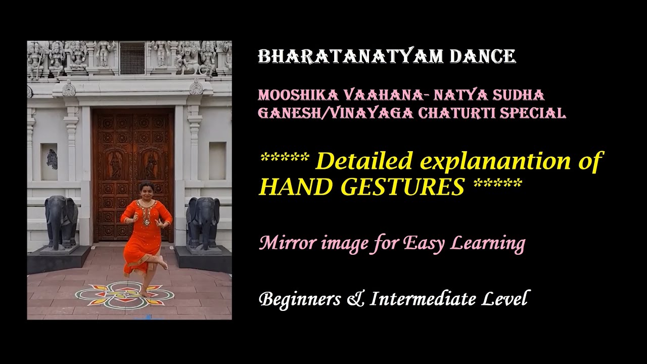 BHARATANATYAM| Mooshika Vahana| Mirror image Learning-Easy| Beginners| Ganesh/Vinayaga Chaturti ...