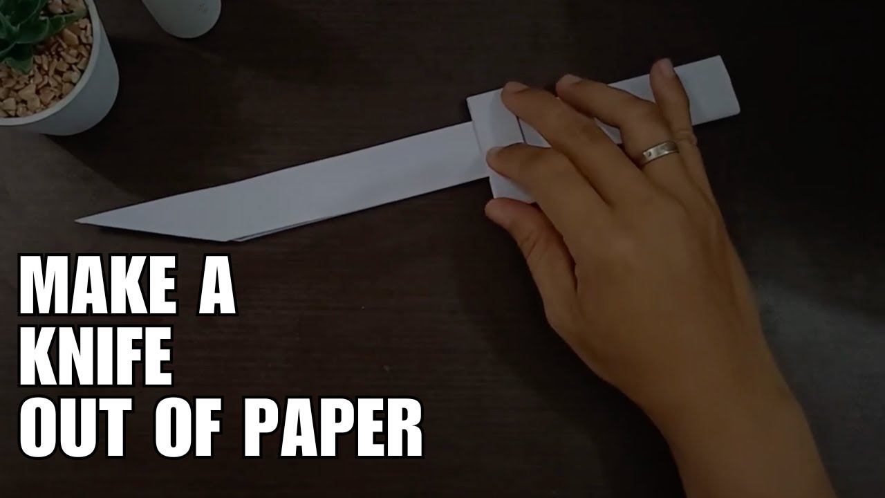 Make Easy Paper || Make a knife out of paper - YouTube