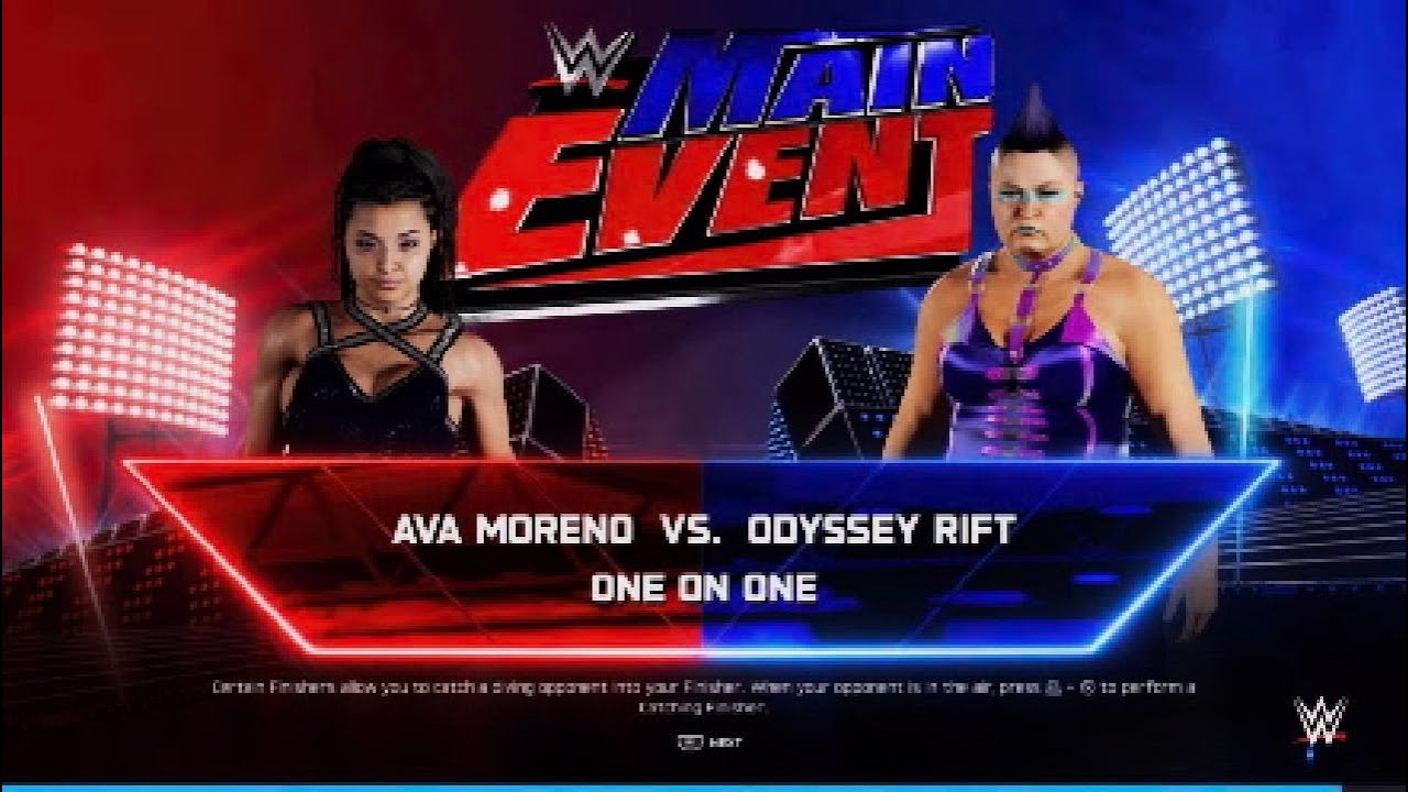 WWE Main Event| Ava Moreno vs Odyssey Rift WWE2K25 - YouTube