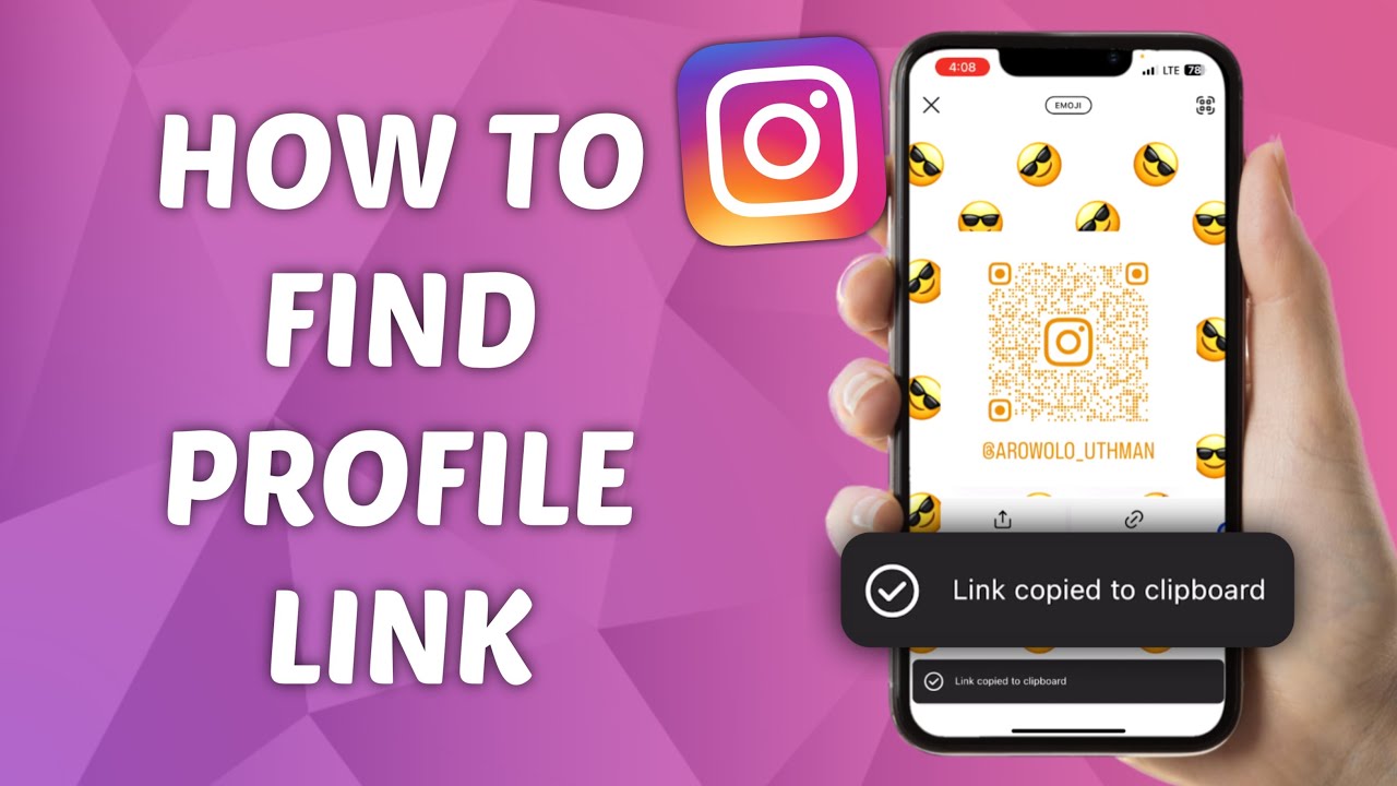 How to Find Your Instagram Profile Link | Copy Instagram Profile Link ...