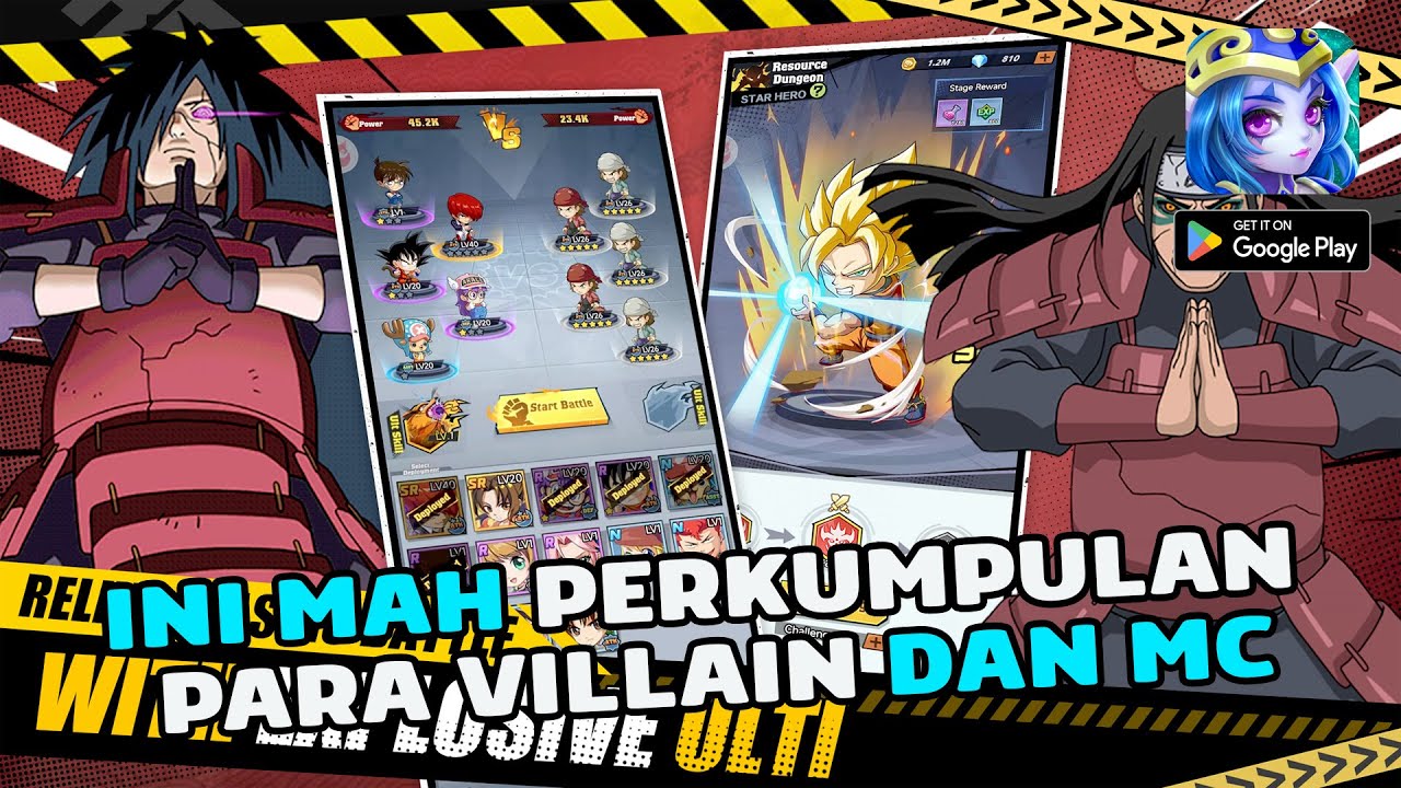 Berbagai Macam Character Anime Berkumpul Disini - Hero Battle: Assemble ...