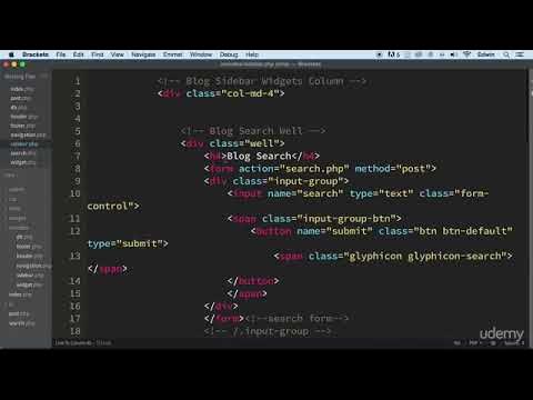 15 Adding Categories to the sidebar - CMS PROJECT BLOGGING SYSTEM FRONT END & FIRST STEP - PHP ...