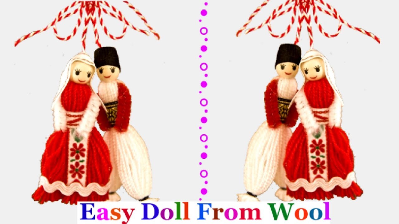 How to make yarn/wool Doll step by step at home-diy doll making | DIY ...