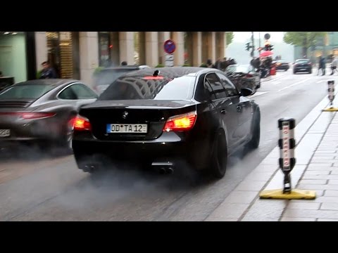 BMW M5 E60 - DRIFT & BURNOUT in the City!!