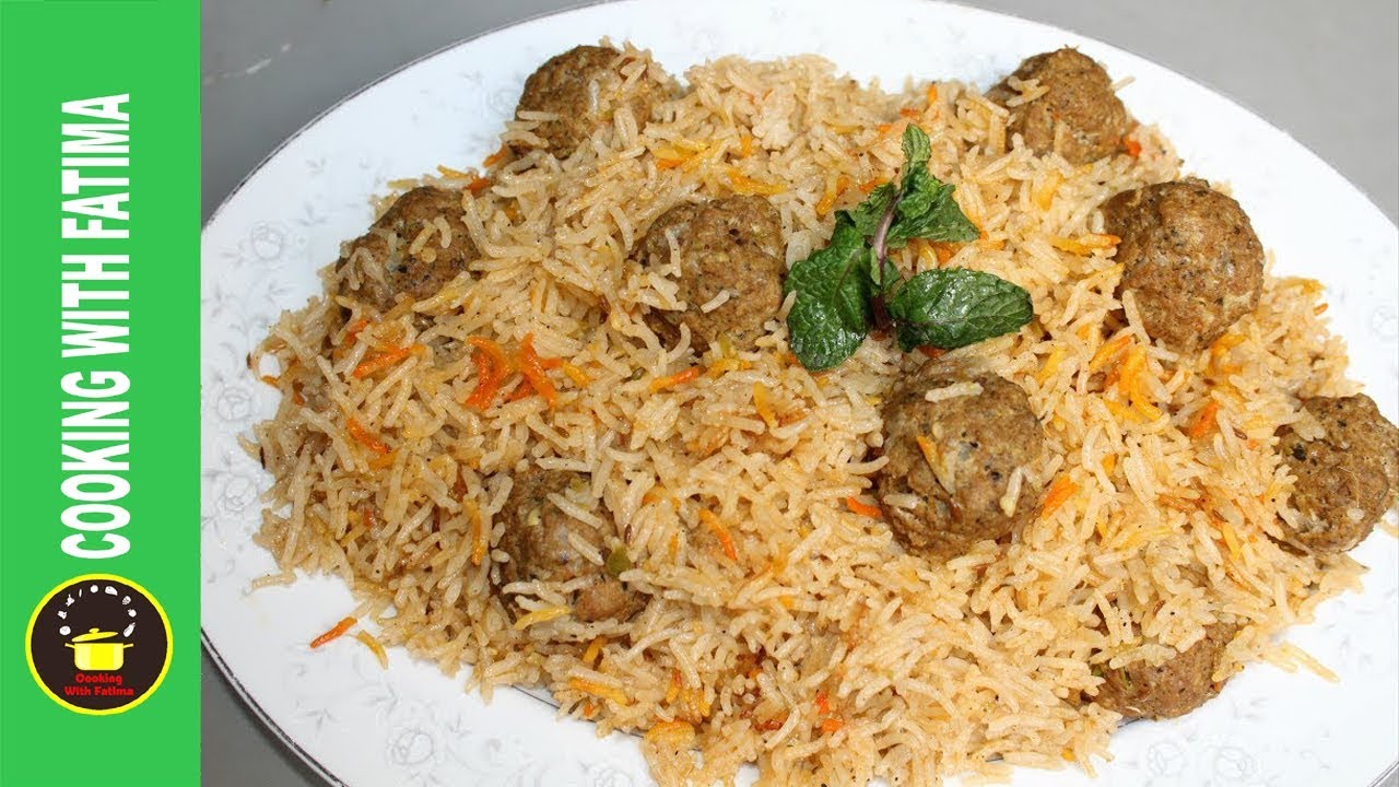 Kofta Biryani Recipe by Cooking With Fatima - YouTube
