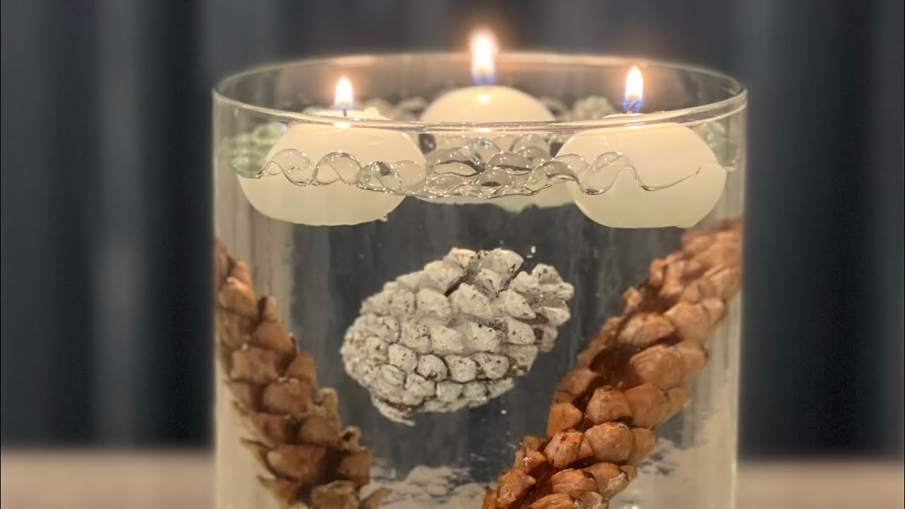 Gel beads EASY tabletop decor idea pinecone and mesmerizing HOLIDAY ...