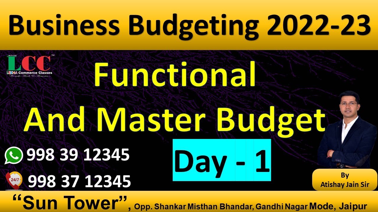 Business Budgeting (Functional & Master Budget Day 1) 9983912345. - YouTube