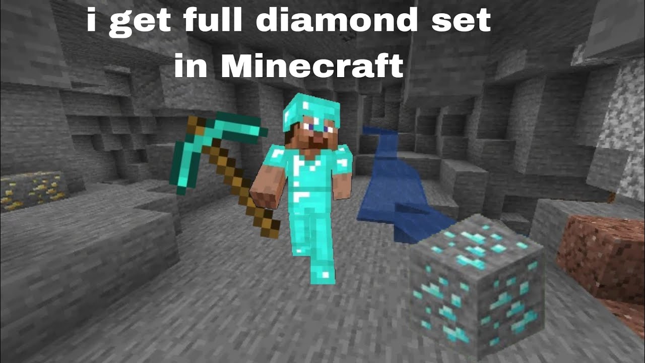 Minecraft but I get full diamond set - YouTube
