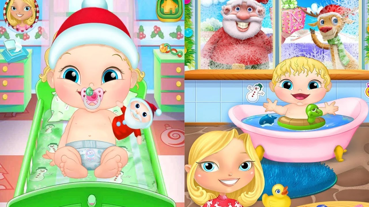 My Newborn Sister Xmas Miracle - Baby Care TabTale Games - Baby Games ...