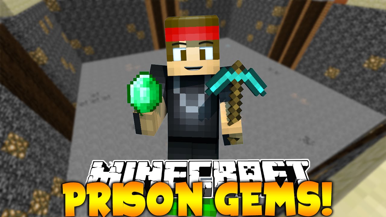 Minecraft: PRISON GEMS! (Get Gems from Mining | Shop) - YouTube