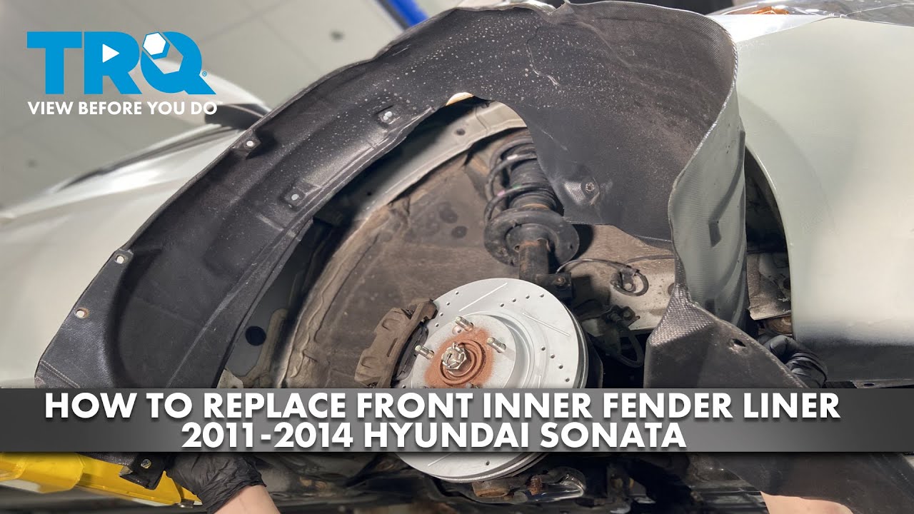 How to Replace Front Inner Fender Liners 2011-2014 Hyundai Sonata - YouTube