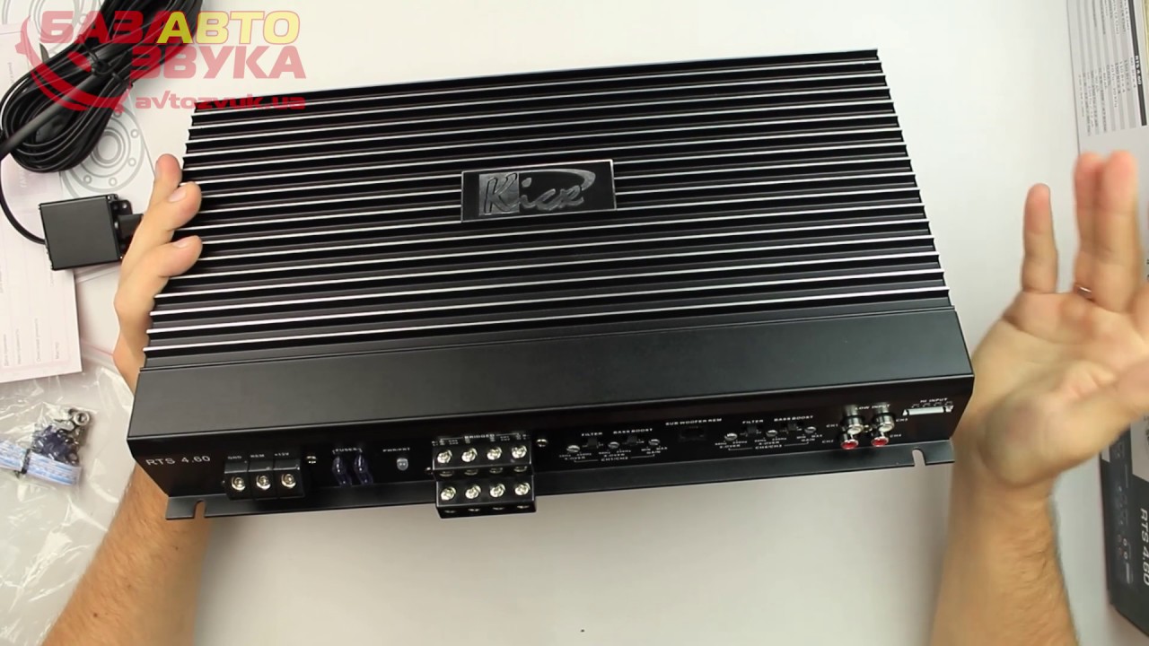 Усилитель Kicx RTS 4.60 - YouTube