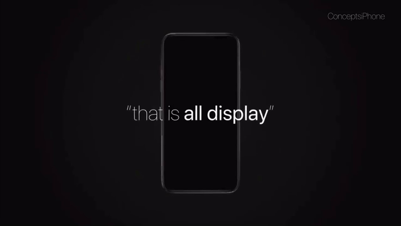 Full edge display iPhone concept - YouTube