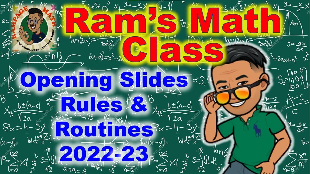 Opening Slides Ram's Math Class - YouTube