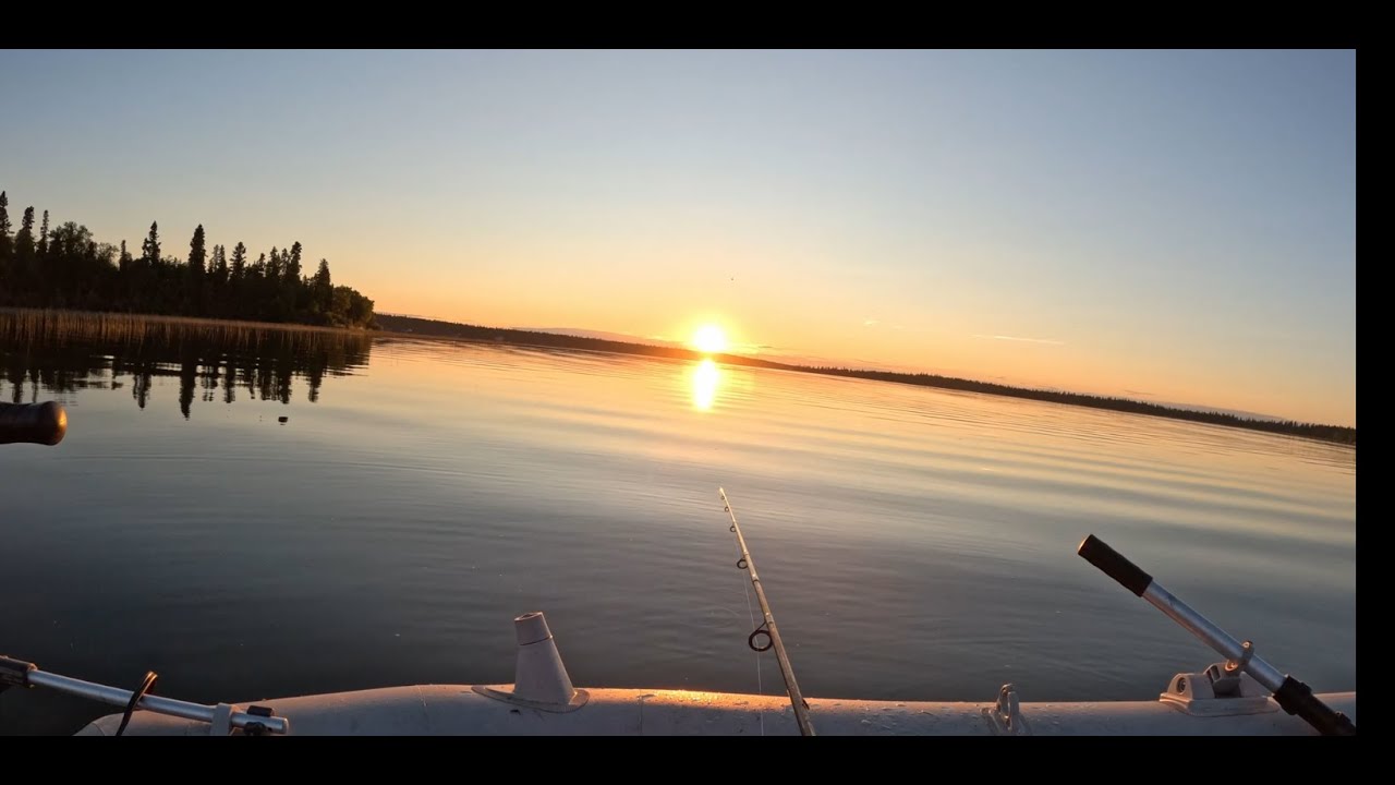 Calm Summer Night Jigging for Walleye - Emma Lake Mashup - YouTube