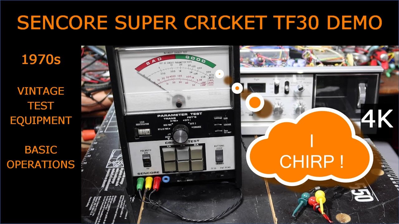 Sencore "Super Cricket" TF30 - Transistor Tester - Basic Demo [4K ...