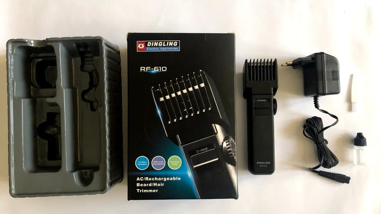 Dingling RF 610 | Hair and Beared Trimmer | The Unboxer - YouTube