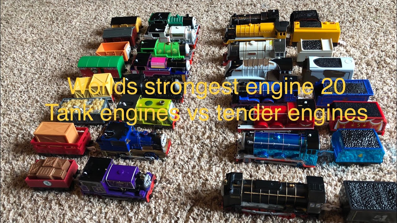 Worlds strongest engine 20 tank engines vs tender engines - YouTube