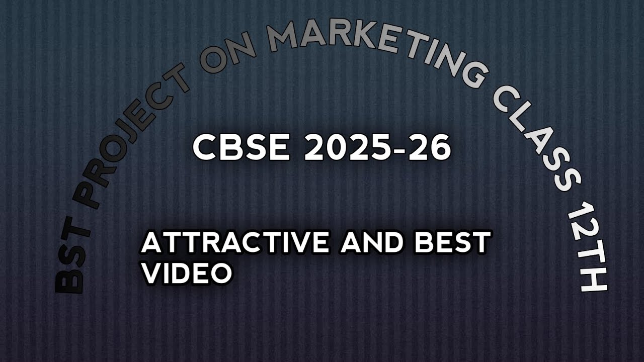 Marketing project on Coffee for bst || Class 12th CBSE 2025-26 - YouTube