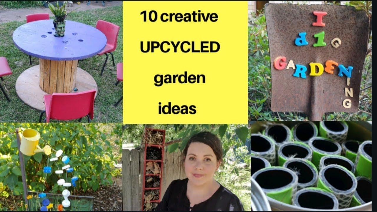 10 creative UPCYCLED GARDEN IDEAS in my cottage garden // GARDEN ...