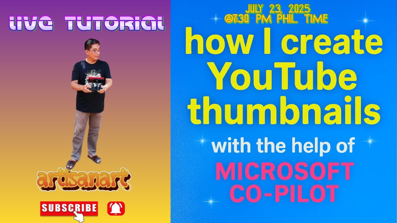 HOW I CREATE YOUTUBE THUMBNAIL WITH THE HELP OF MS- CO PILOT - YouTube
