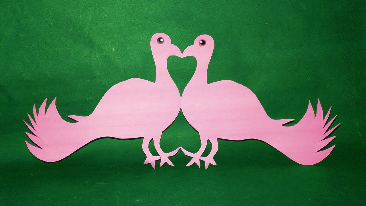 Paper Birds-DIY-How to make Easy paper cutting Birds Design-paperCraft ...