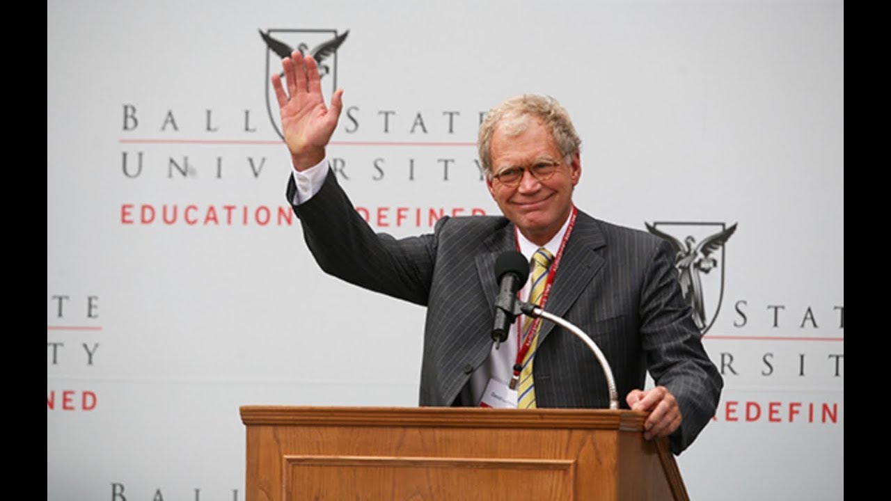 David Letterman Building Dedication at Ball State University - YouTube