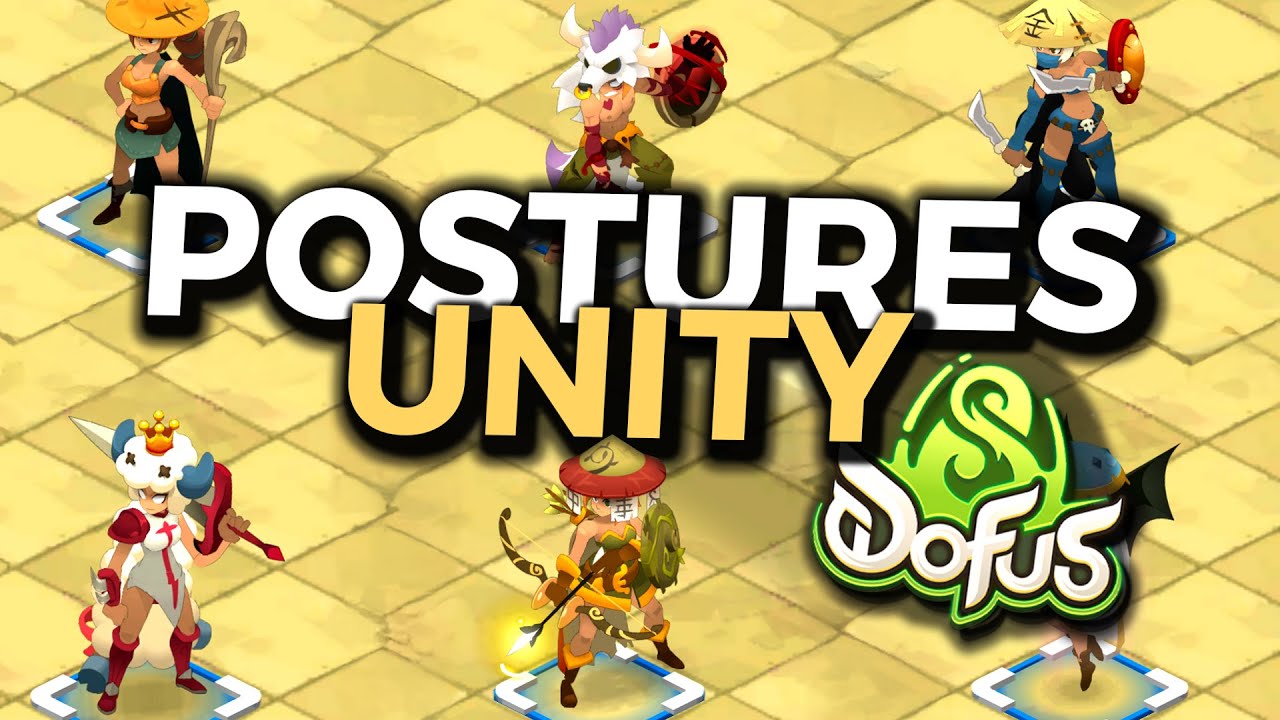 Toutes les POSTURES des CLASSES de DOFUS UNITY (combat) - YouTube