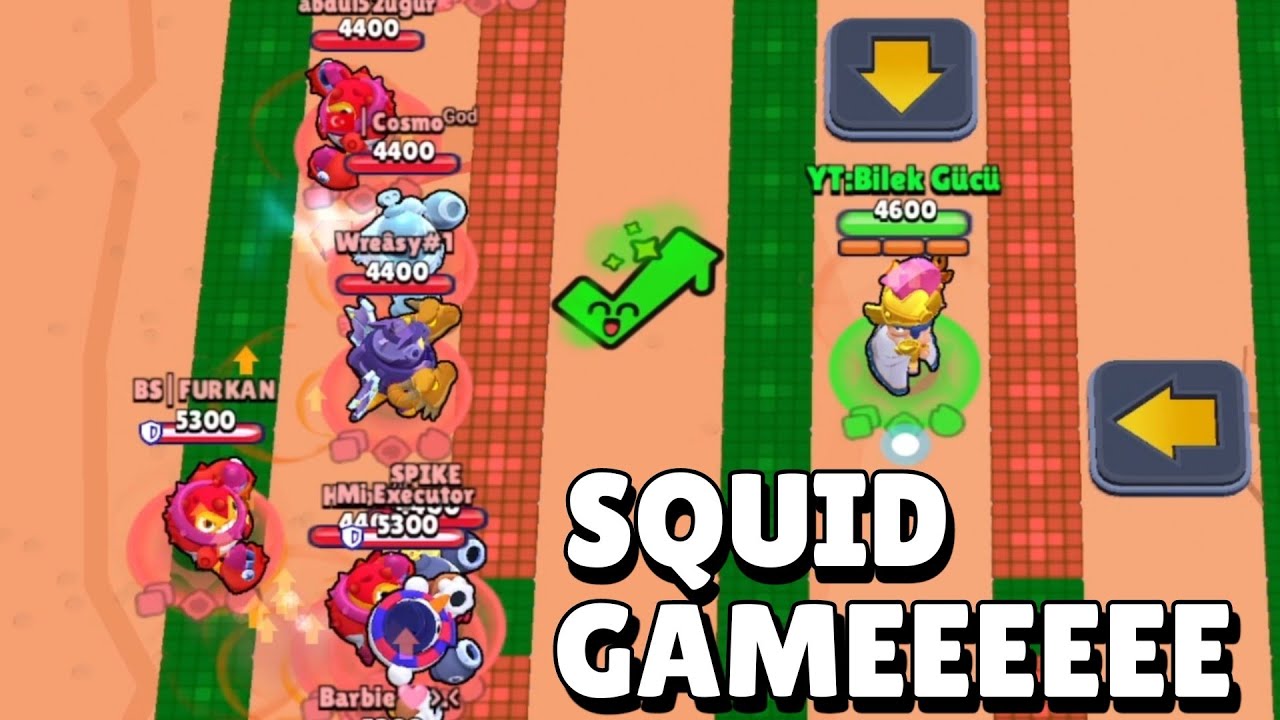 BRAWL STARS'TA ÖDÜLLÜ SQUID GAME OYNADIK!🎲 HAREKET EDEN ÖLÜR!💀 - YouTube