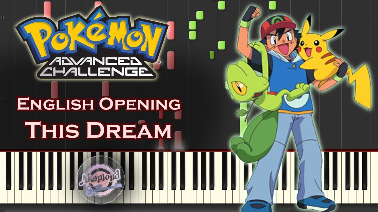 Pokemon Advanced Challenge Opening Piano Cover / Synthesia Tutorial ...
