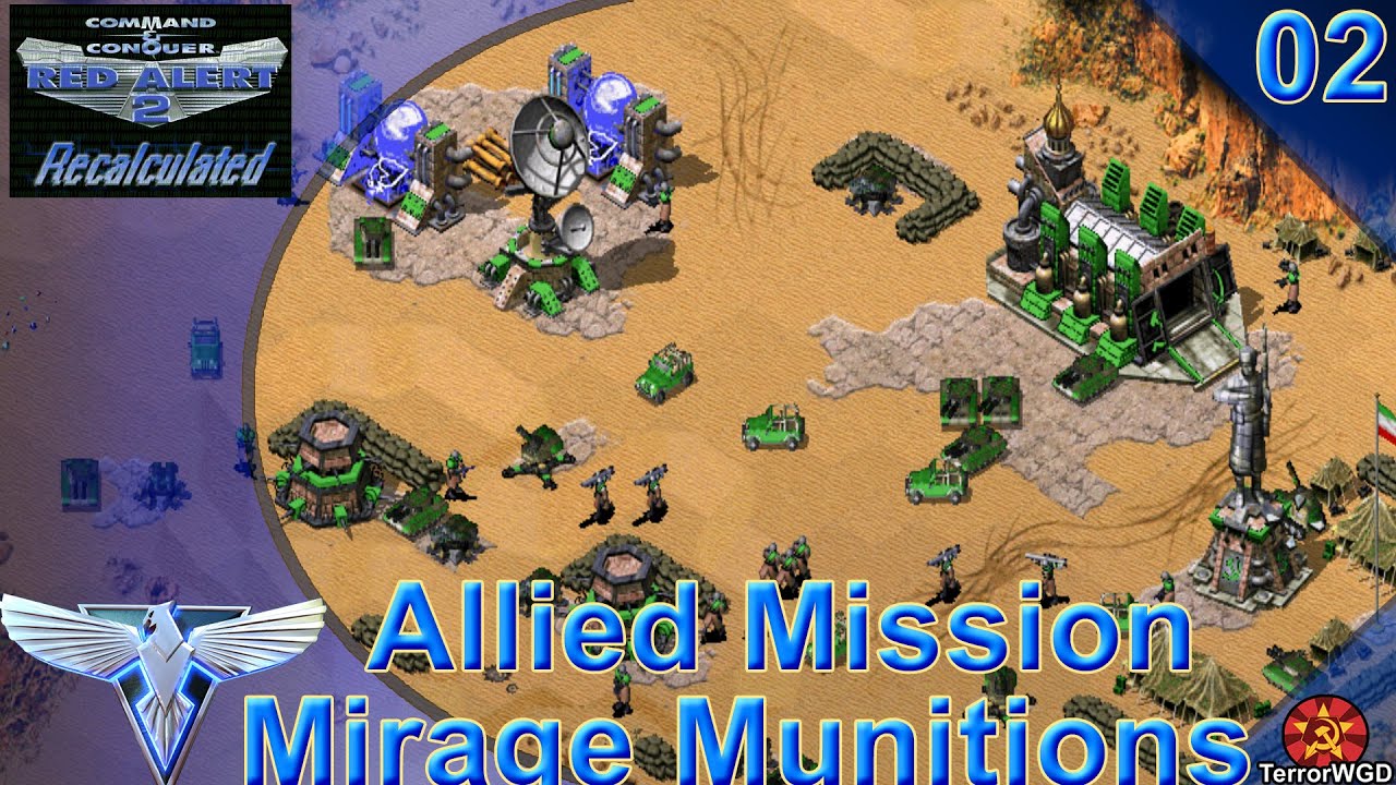 Red Alert 2│Recalculated Mod│Allied Mission 2│Mirage Munitions - YouTube