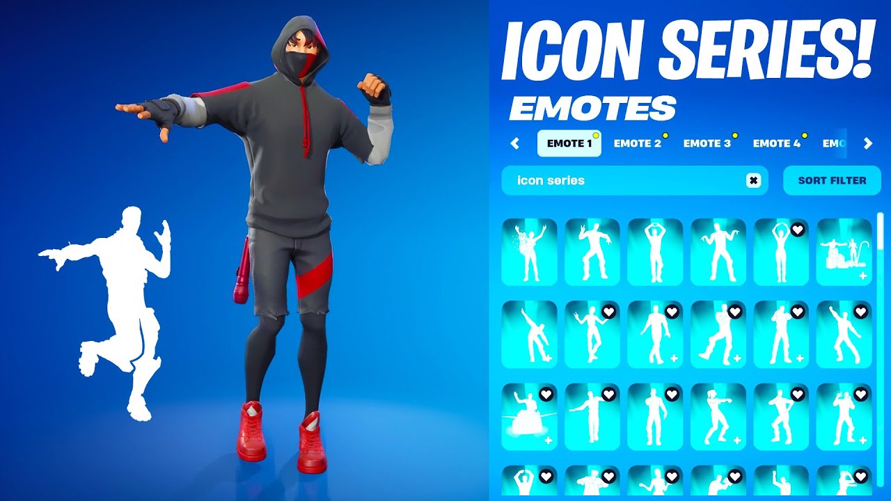 ALL FORTNITE ICON SERIES DANCES & EMOTES! ( IKONIK ) - YouTube