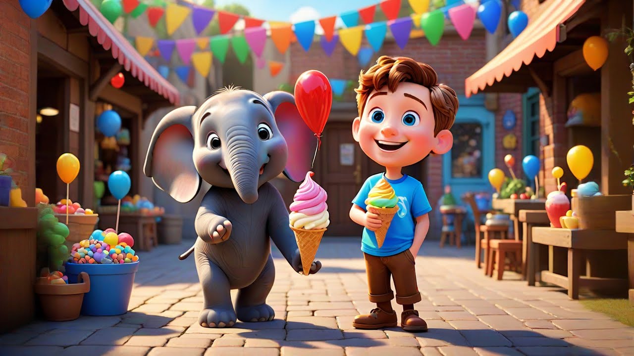 Ice Cream Elephants — Stomp and Scoop Song! | Fun Elephant Nursery ...