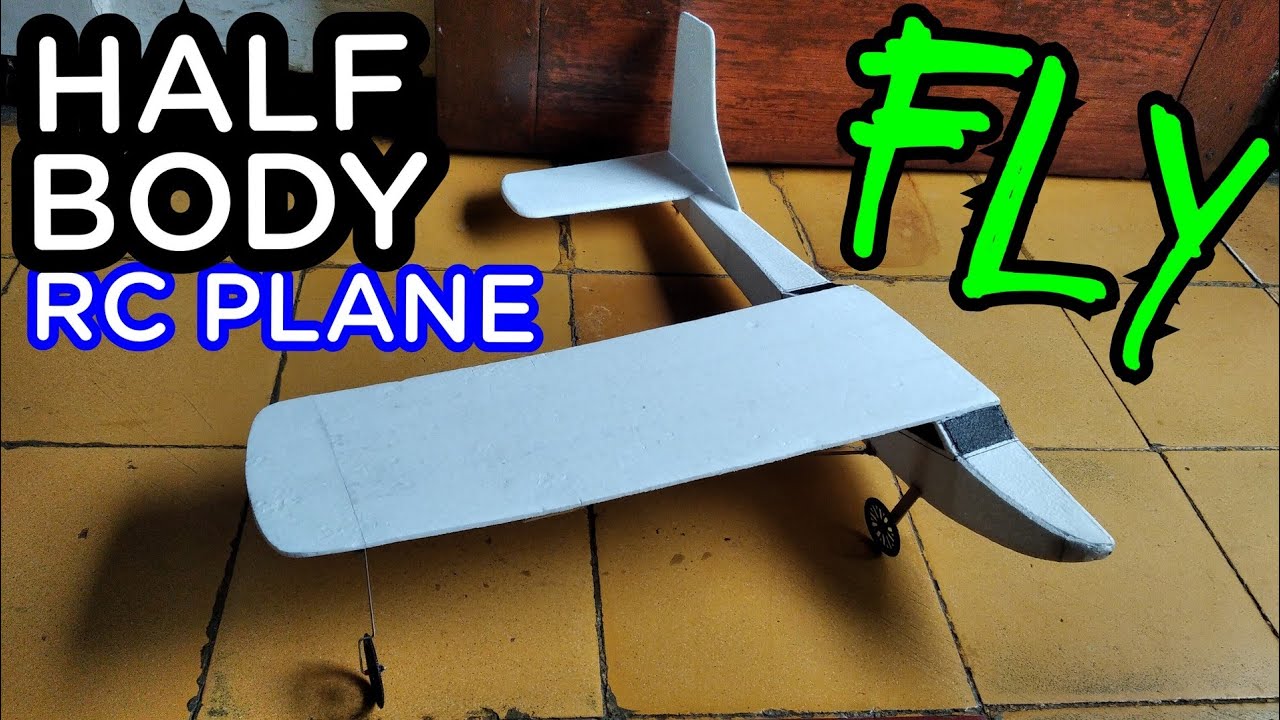 Maiden Flight Half Body RC 2 CH Airplane - YouTube