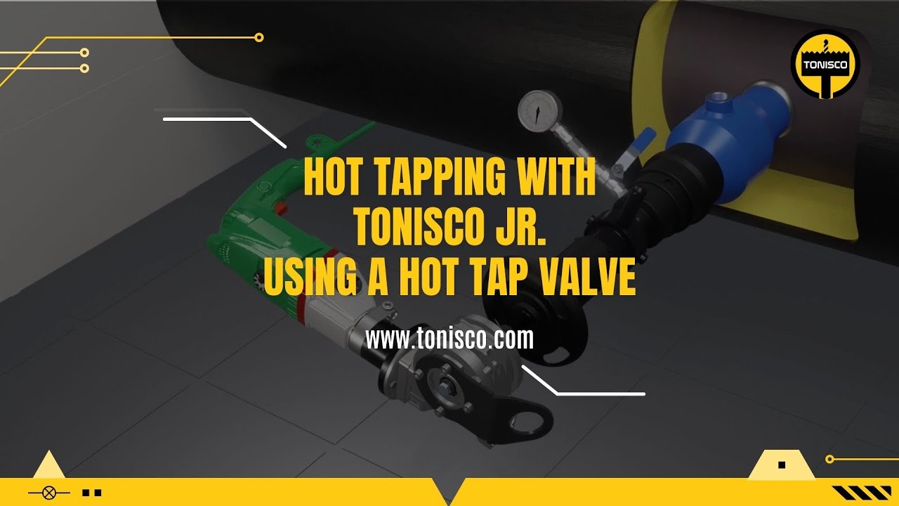 Hot Tapping with Tonisco Jr. using a Hot Tap Valve - YouTube