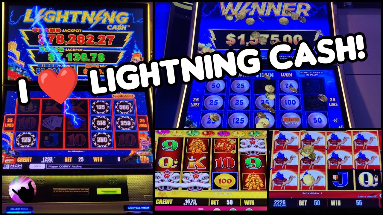 I ️ LIGHTNING CASH! HANDPAY and Big Winning Sessions! - YouTube