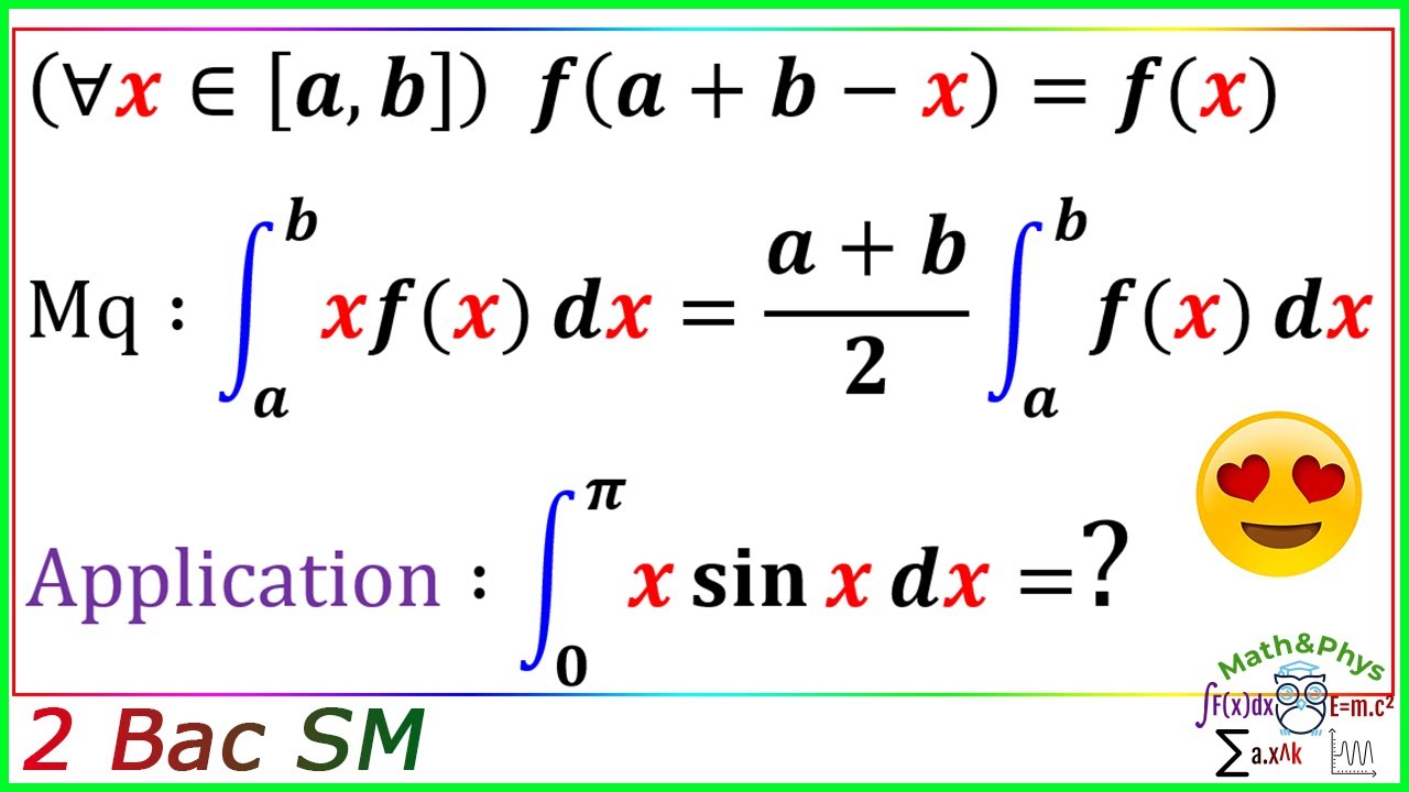 Calcul Intégral - Intégration par Changement de Variable - 2 bac SM ...