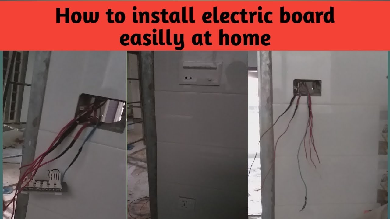 Installing in electric switch board in detail||Electric switch board ...