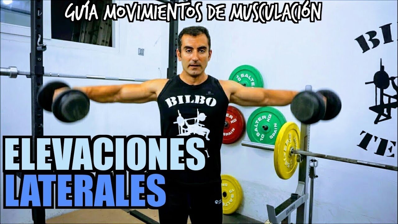 DELTOIDES - Elevaciones Laterales con mancuernas entrenamiento de ...