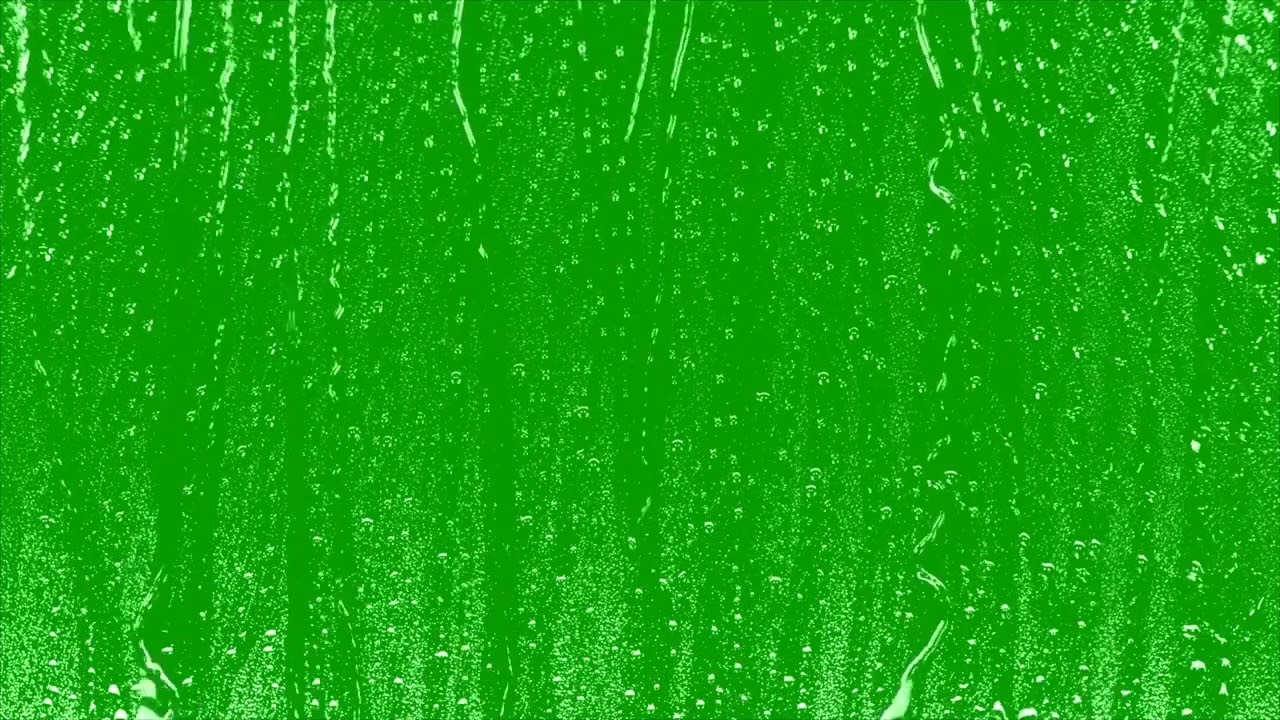 4k Rain Falling Green Screen Water Drops On Screen Effects with ...