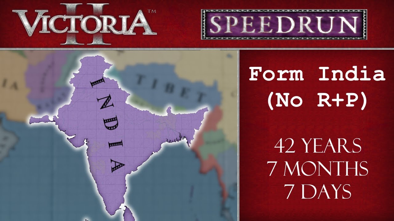 How I formed India in record time - Vic2 Speedrun Explained - YouTube