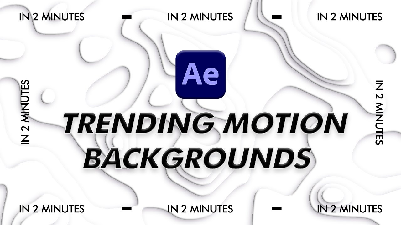 Create Trending Motion Backgrounds in After Effects | No Plugins - YouTube