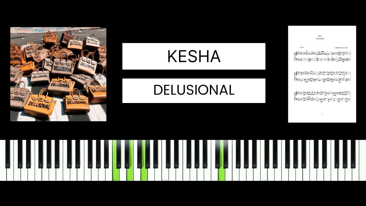 Kesha - DELUSIONAL (BEST PIANO TUTORIAL & COVER) - YouTube