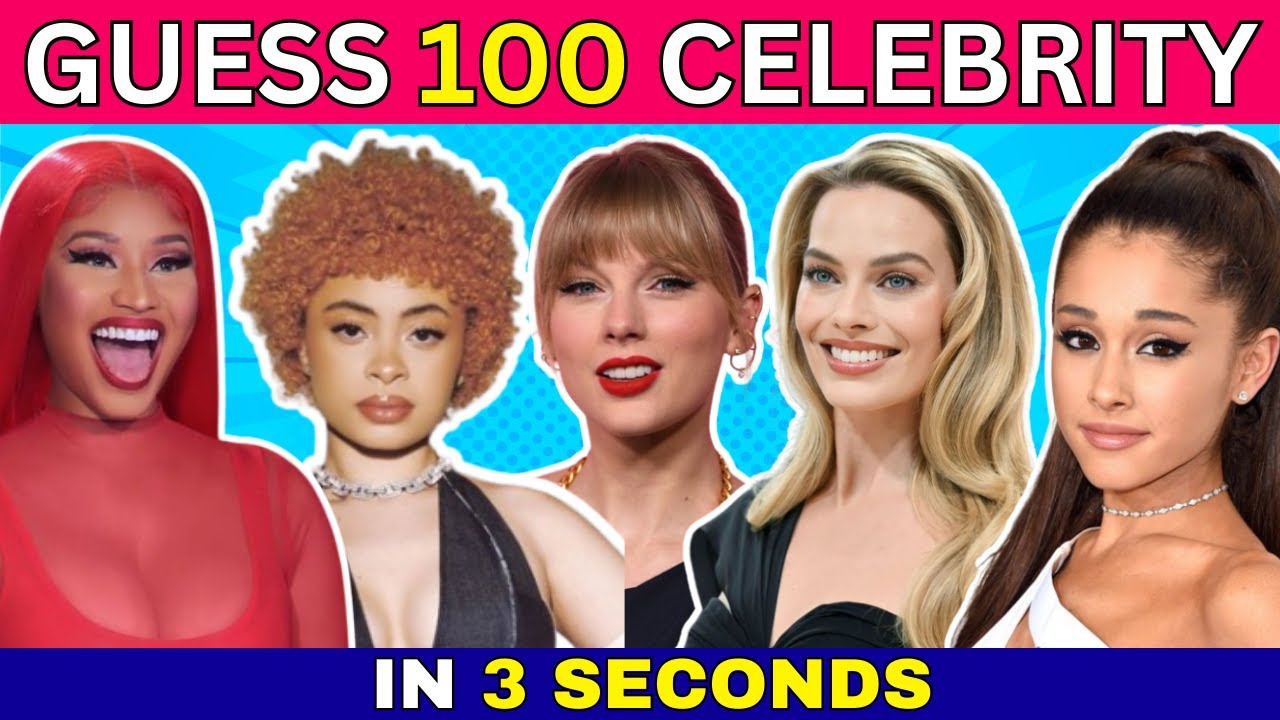 Can you Guess the Celebrity in 3 seconds 🤔| 100 Most Famous People ...