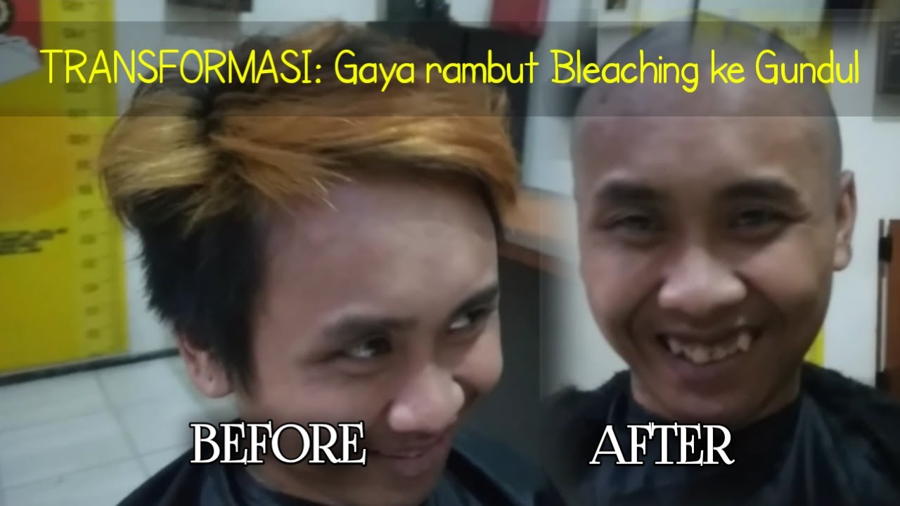 Metamorfosis Rambut Dari Bleaching Hingga Potongan Rambut Gundul - YouTube