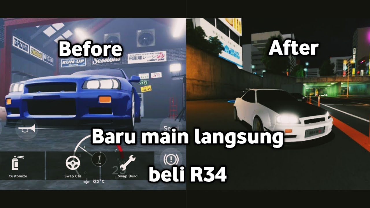 Baru Main Langsung Beli R34! - Roblox Midnight Racing (Pt1) - YouTube